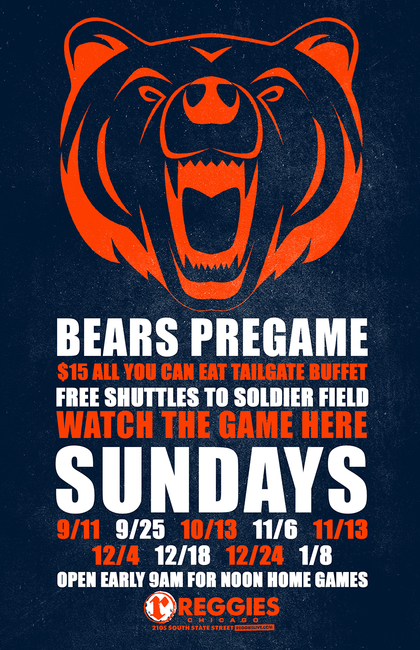Chicago Bears vs Green Bay Packers - Reggies Chicago
