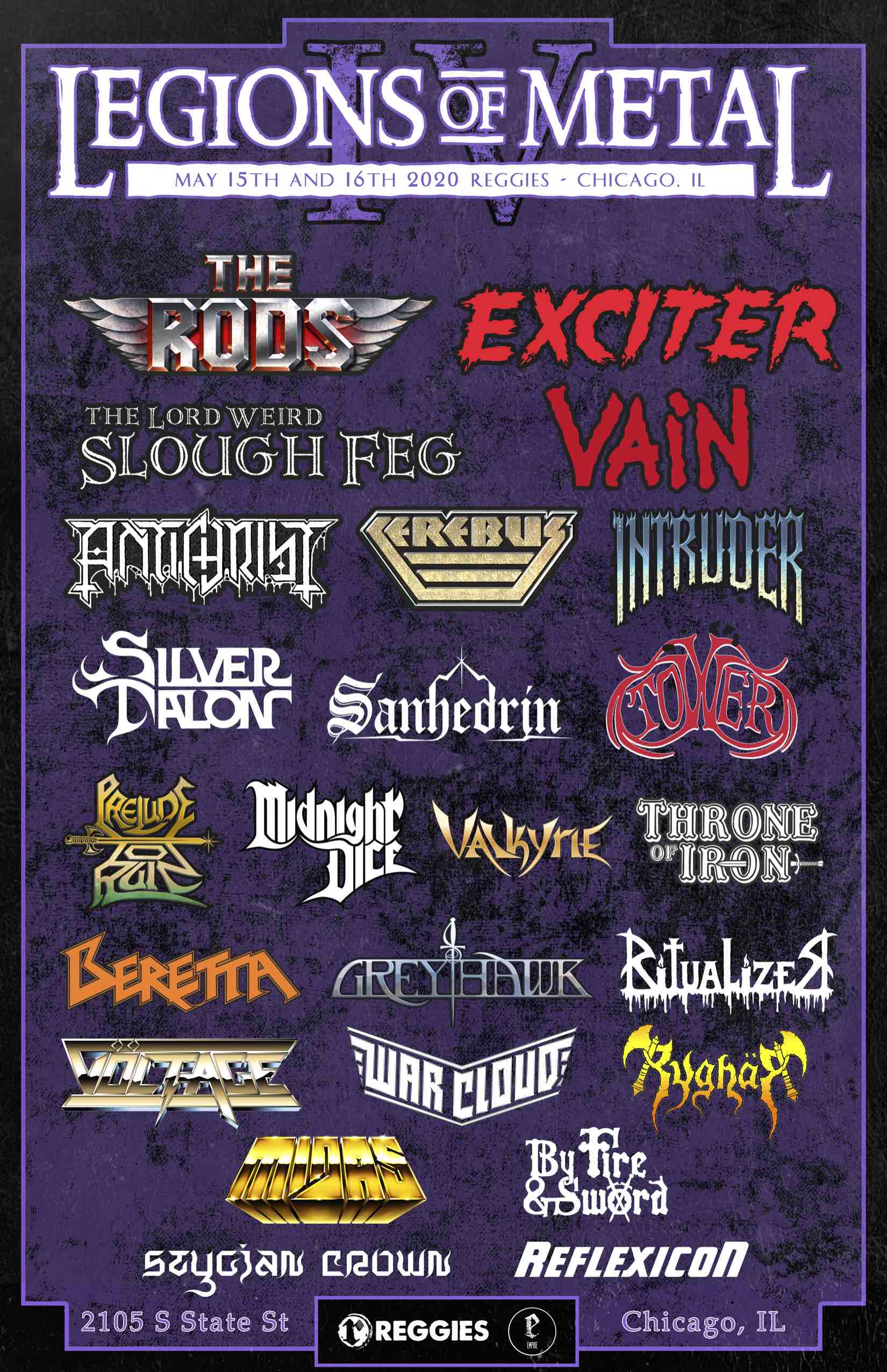 Legions of Metal Fest 2020 - Reggies Chicago Legions of Metal Fest 2020 - Reggies Chicago