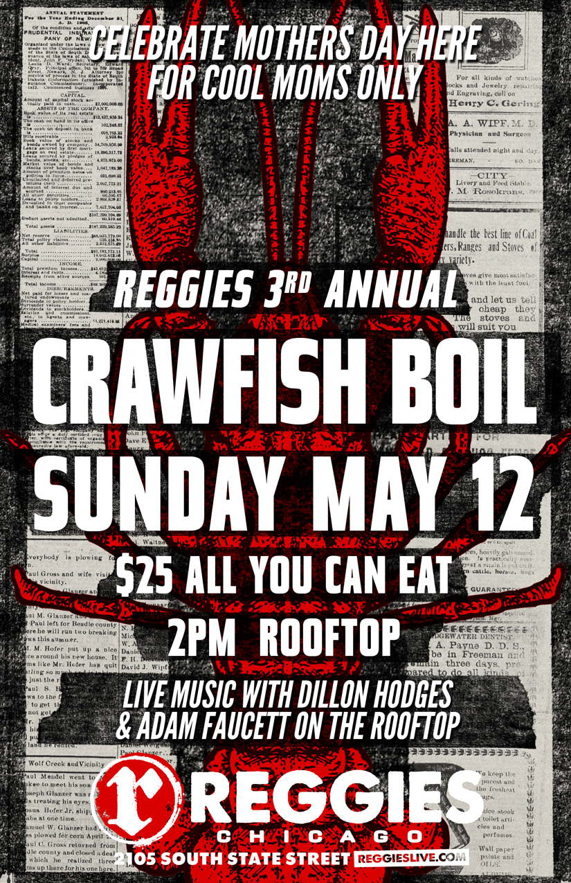 Reggies 3rd Annual Crawfish Boil - Reggies Chicago